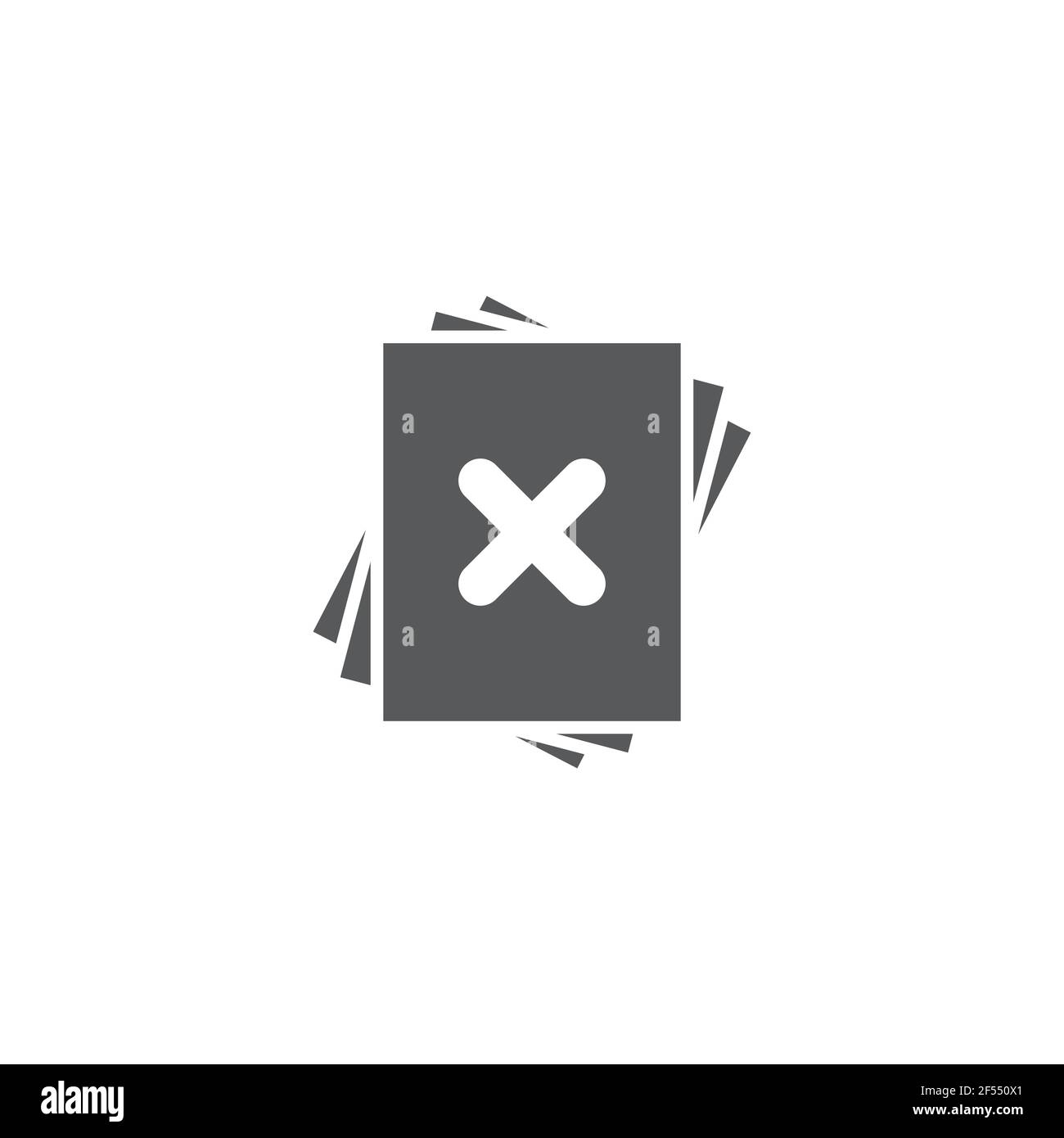 Delete file document icon isolated on white background. Paper sheet ... Delete file document icon isolated on white background. Paper sheet ...