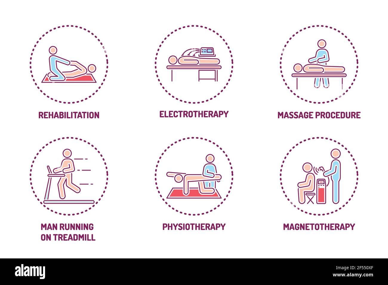 Violence color line icons set. Harassment, social abuse and bullying ...