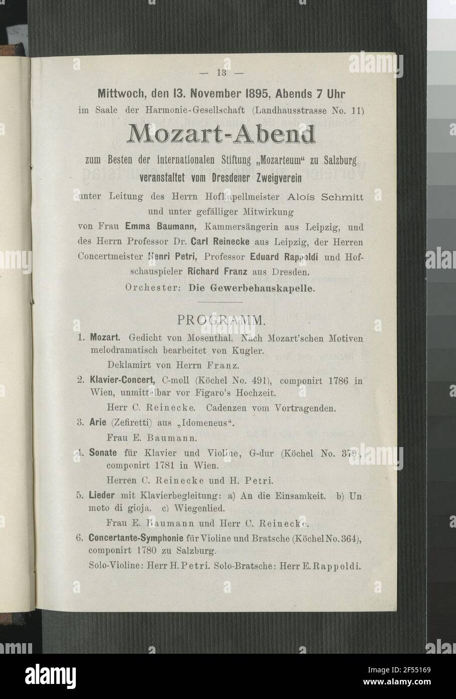 Mozart concert hall hi-res stock photography and images - Alamy