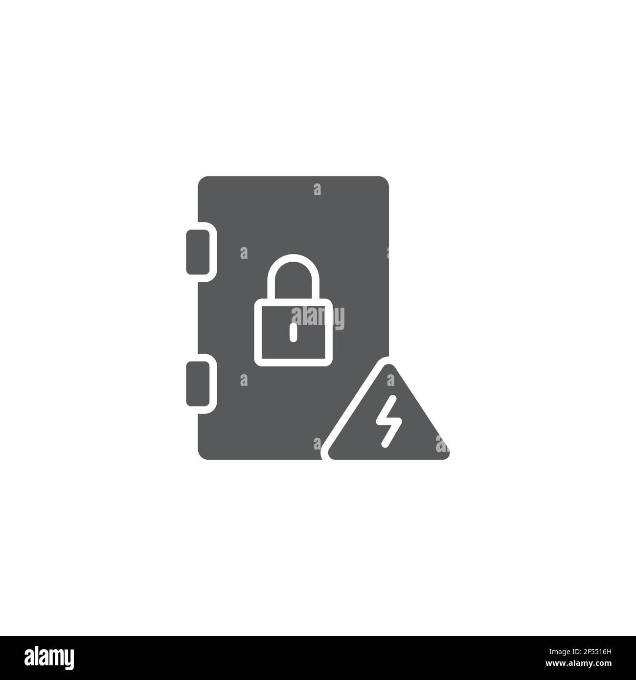 Electrical cabinet icon isolated on white background. Set icons ...