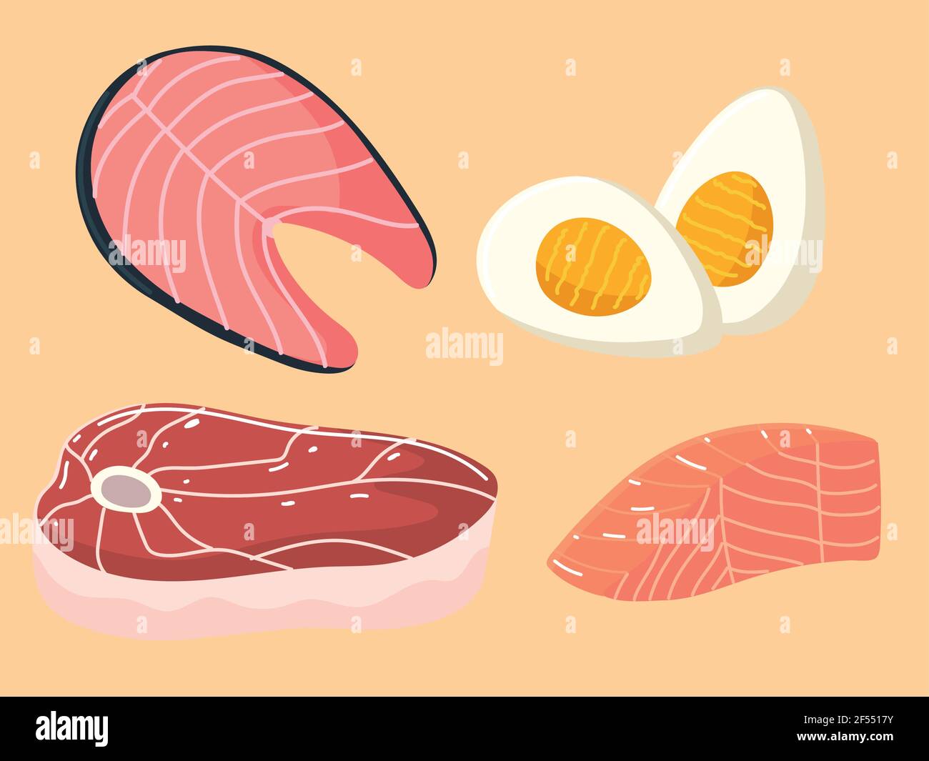 food protein set Stock Vector Image & Art - Alamy