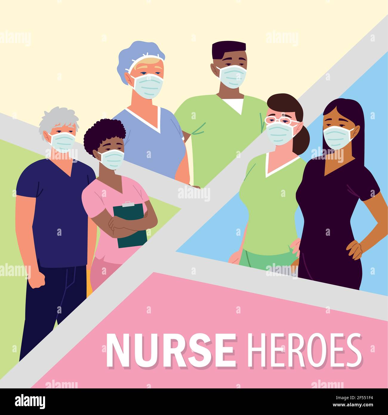 nurse profession heroes Stock Vector Image & Art - Alamy