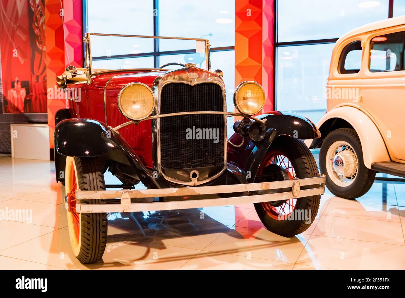KAMENSK-SHAKHTINSKY, RUSSIA - 25 OCTOBER 2020: close-up front side of ...