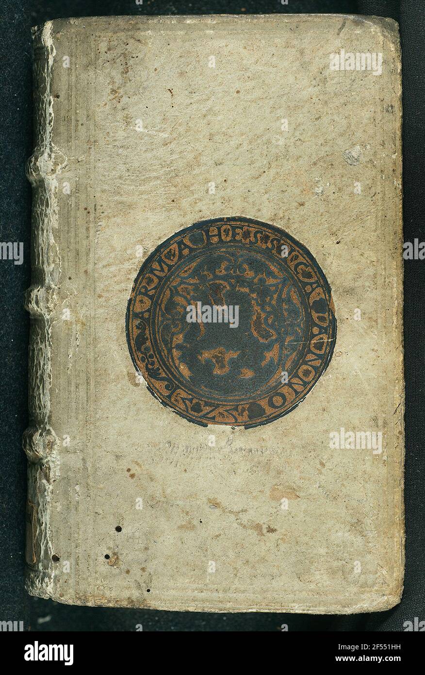 Cover with Supralibros by Johannes Hess Stock Photo - Alamy