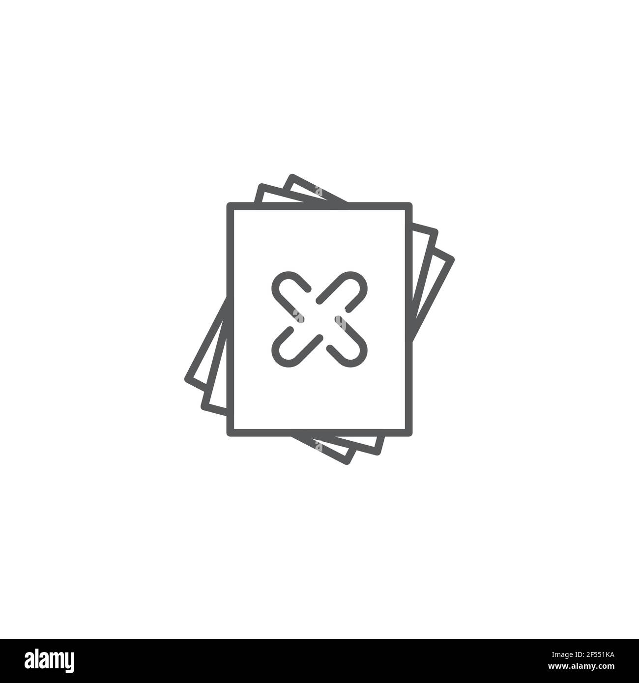 Delete file document icon isolated on white background. Paper sheet with recycle bin sign ...