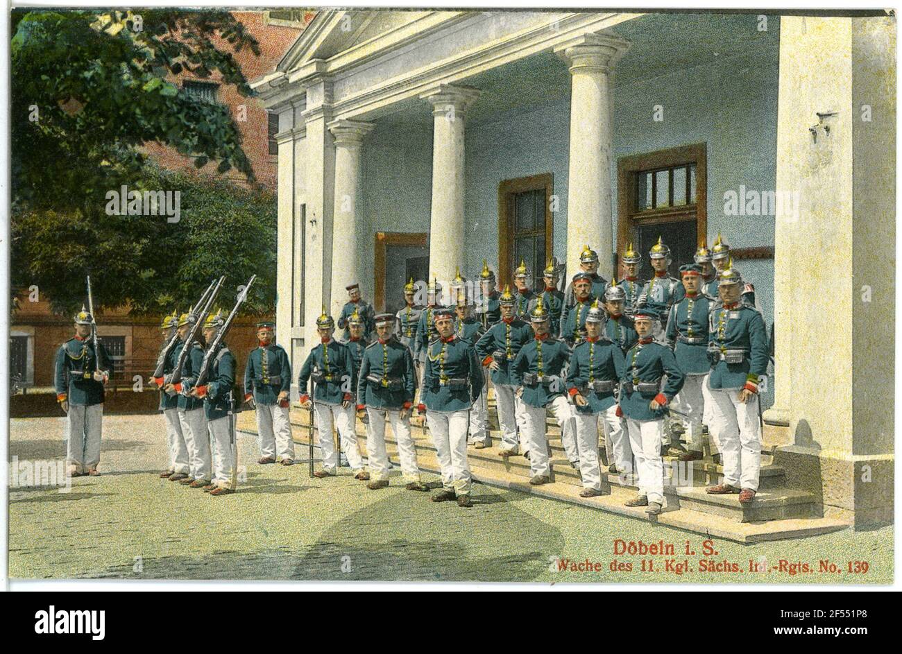 Guard of the Royal Saxon Infantry Regiment No. 139 Dubbing. Guard d ...