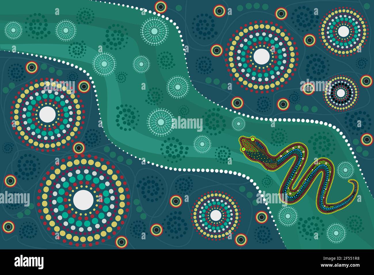 Aboriginal Art Snake