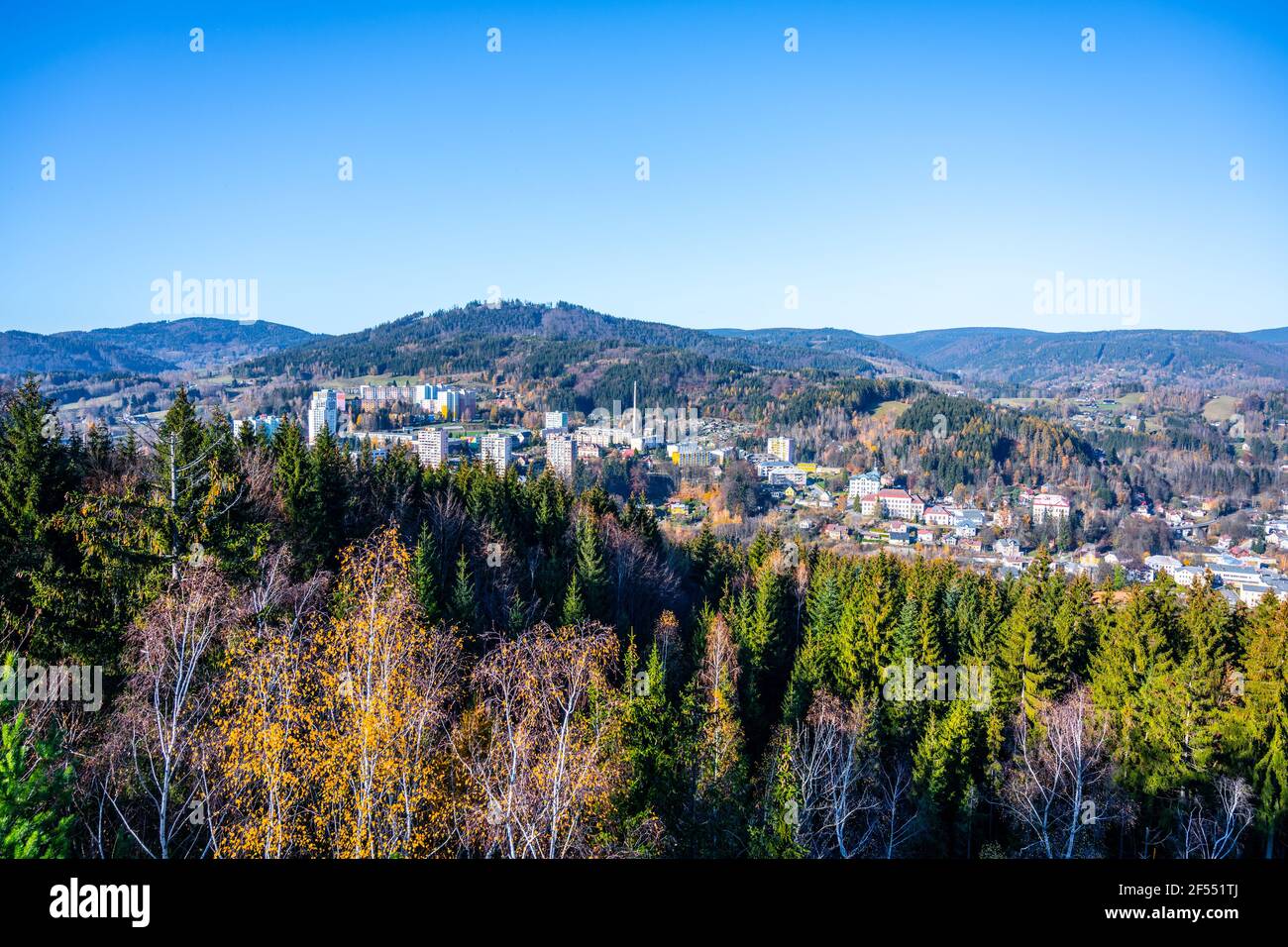 Aerial view of Tanvald Stock Photo - Alamy