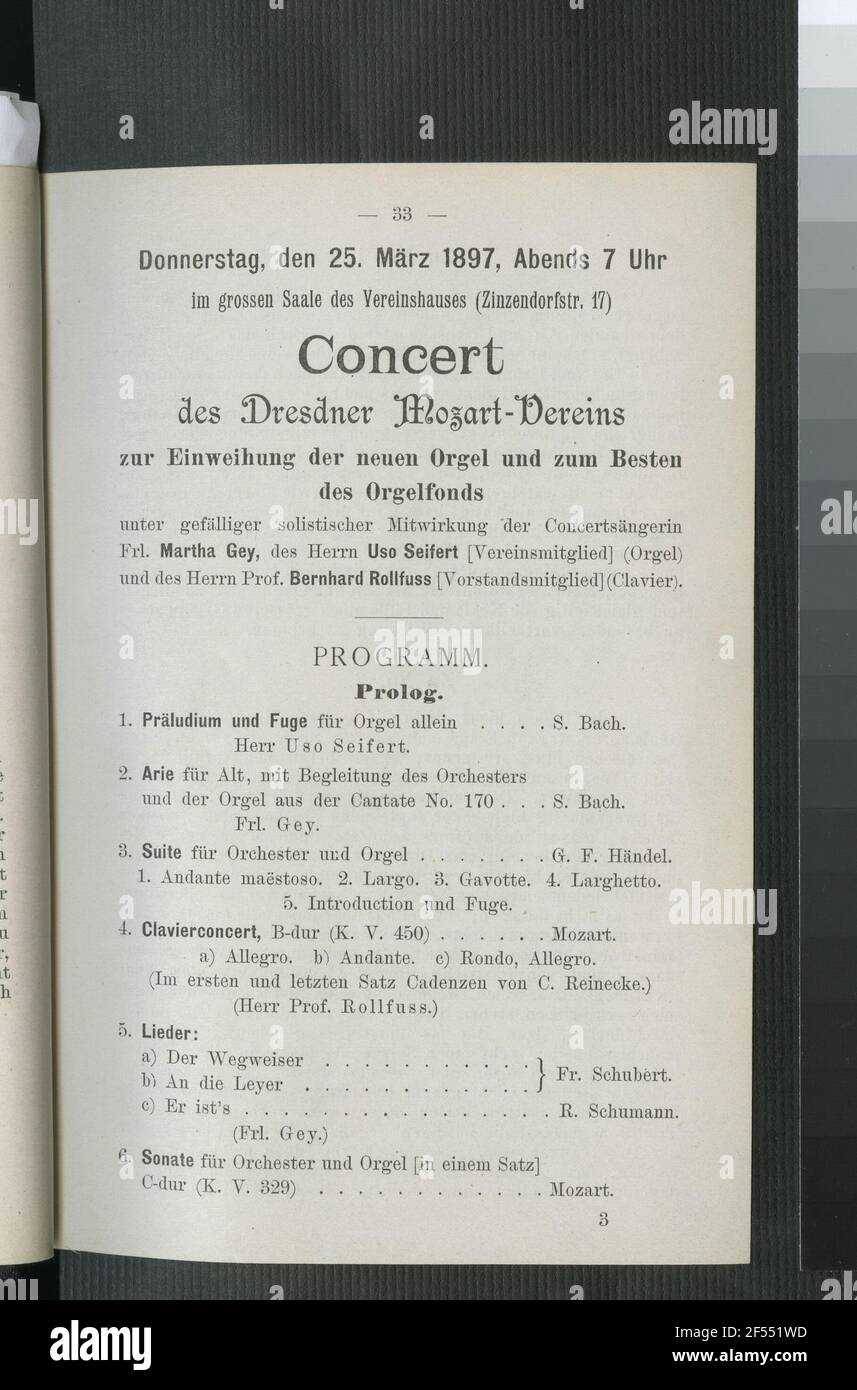 Program note of the concert of the Dresden Mozart Association on March ...