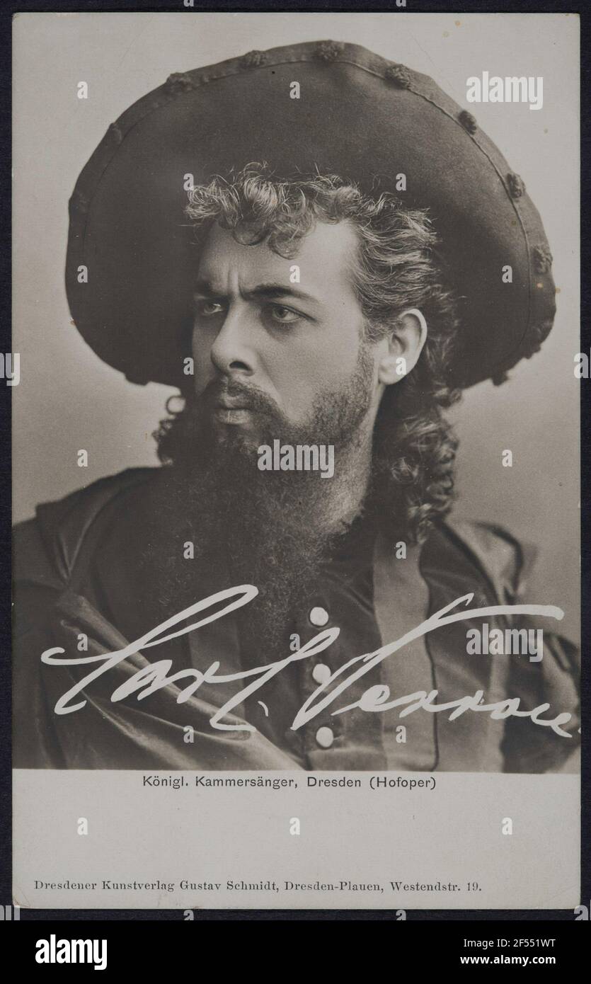 Roller portrait Carl Perron. Photography (World postcard with printout ...