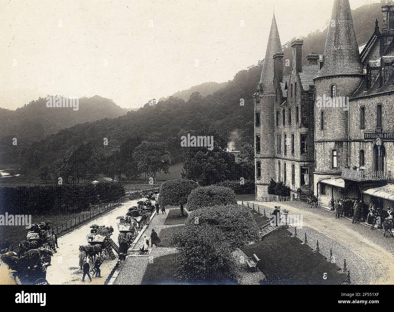 Loch Achray Hotel Stock Photo - Alamy