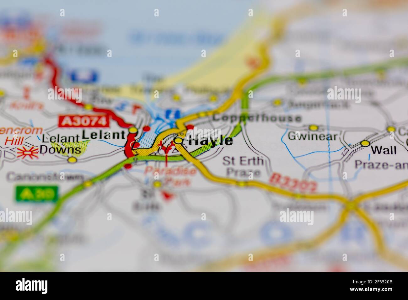 Hayle map hi-res stock photography and images - Alamy