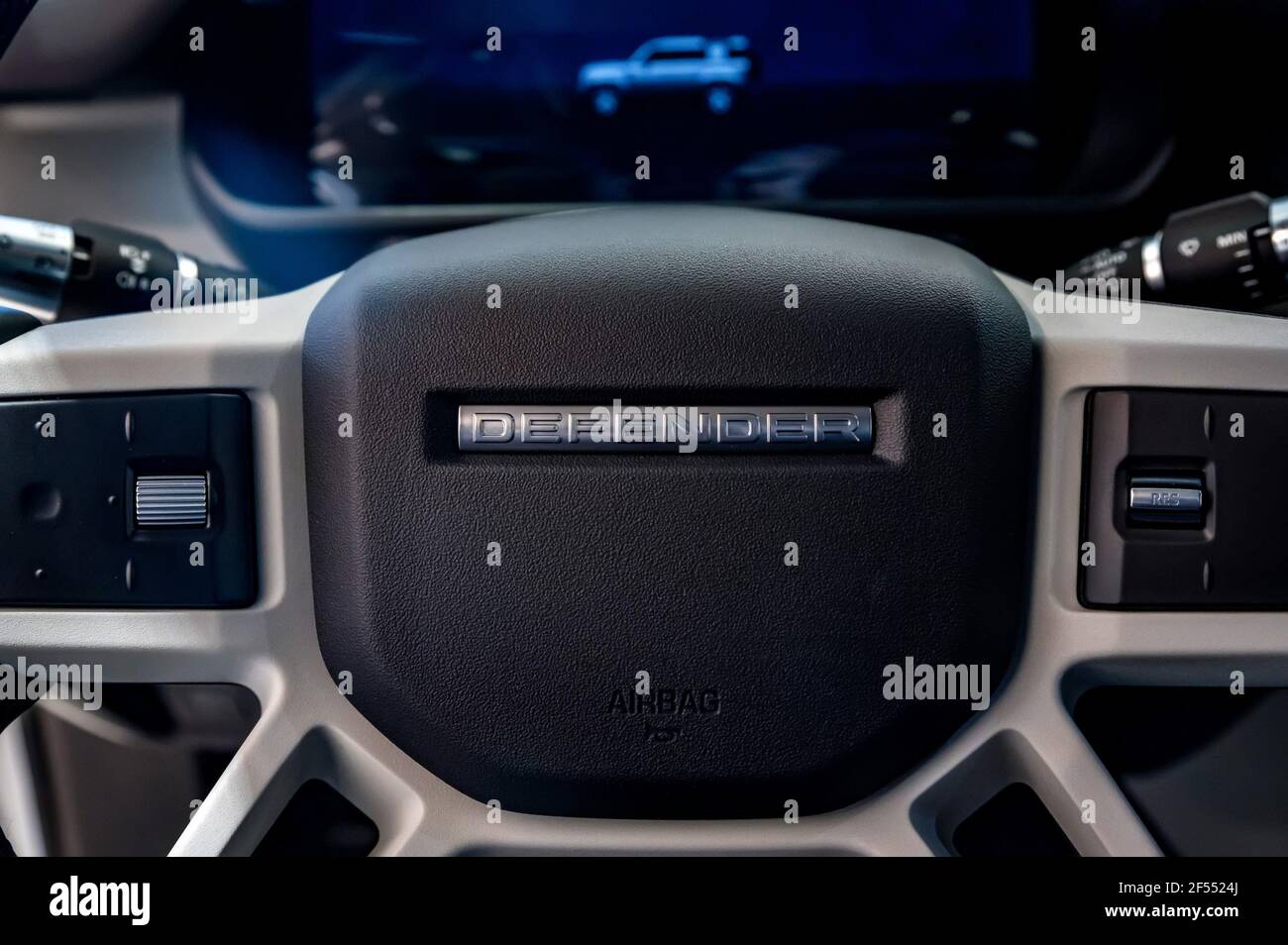 ROSTOV-ON-DON, RUSSIA - 7 DECEMBER 2020: Land Rover Defender, new ...