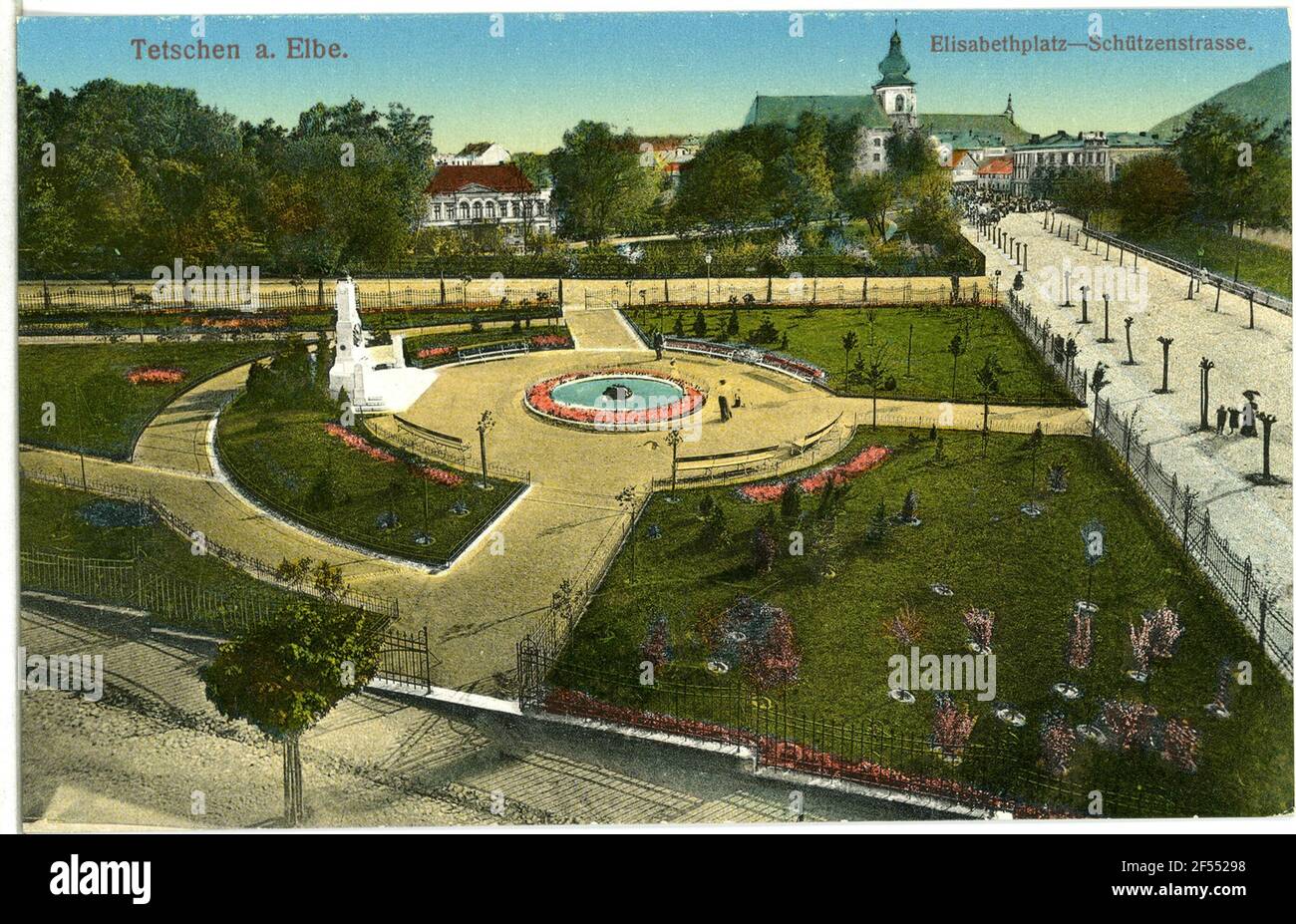 Elisabethplatz - Schützenstraße Titschen. Elisabethplatz with Empress ...
