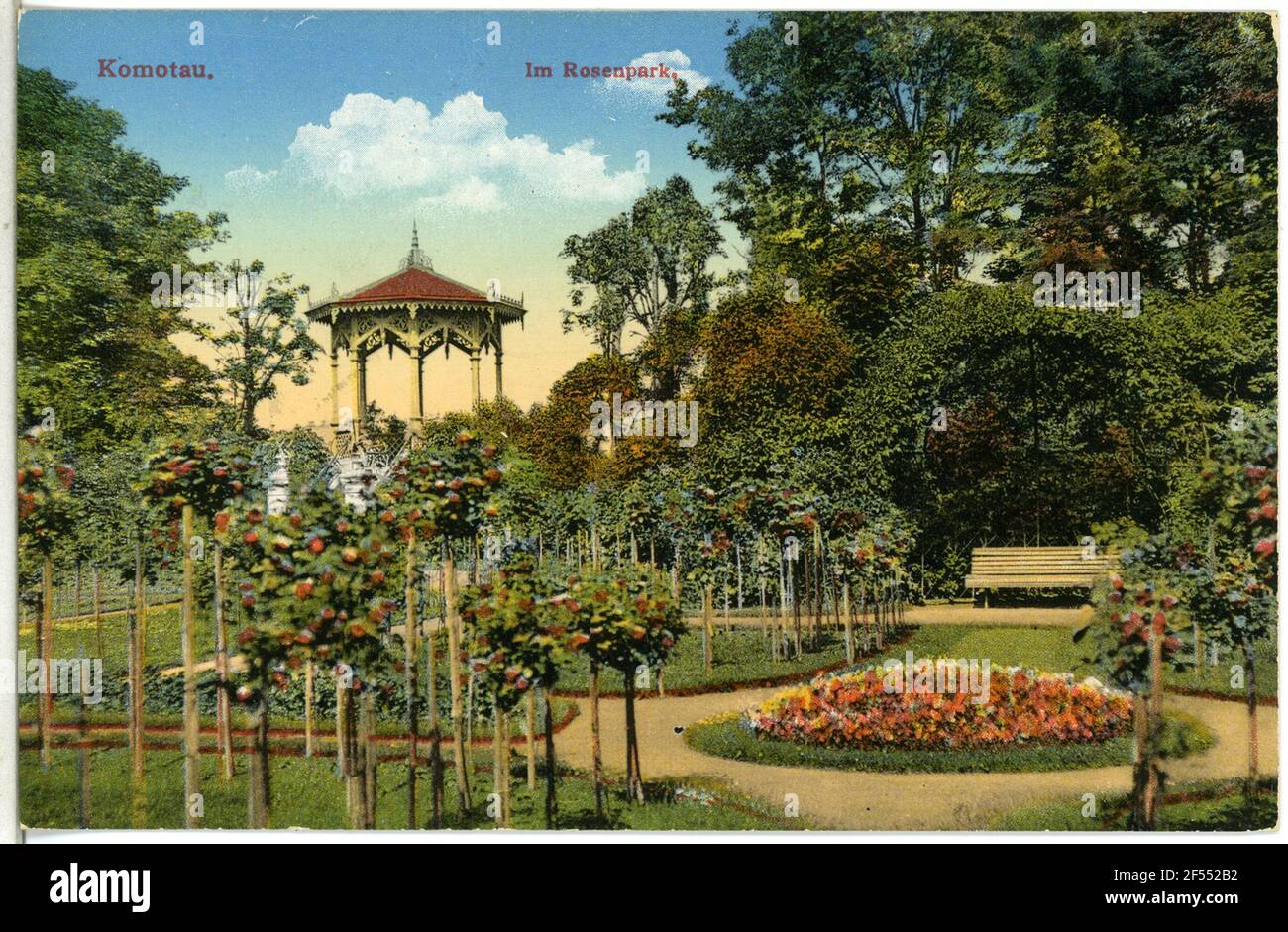 In the Rosenpark Comotau. In the Rosenpark Stock Photo - Alamy