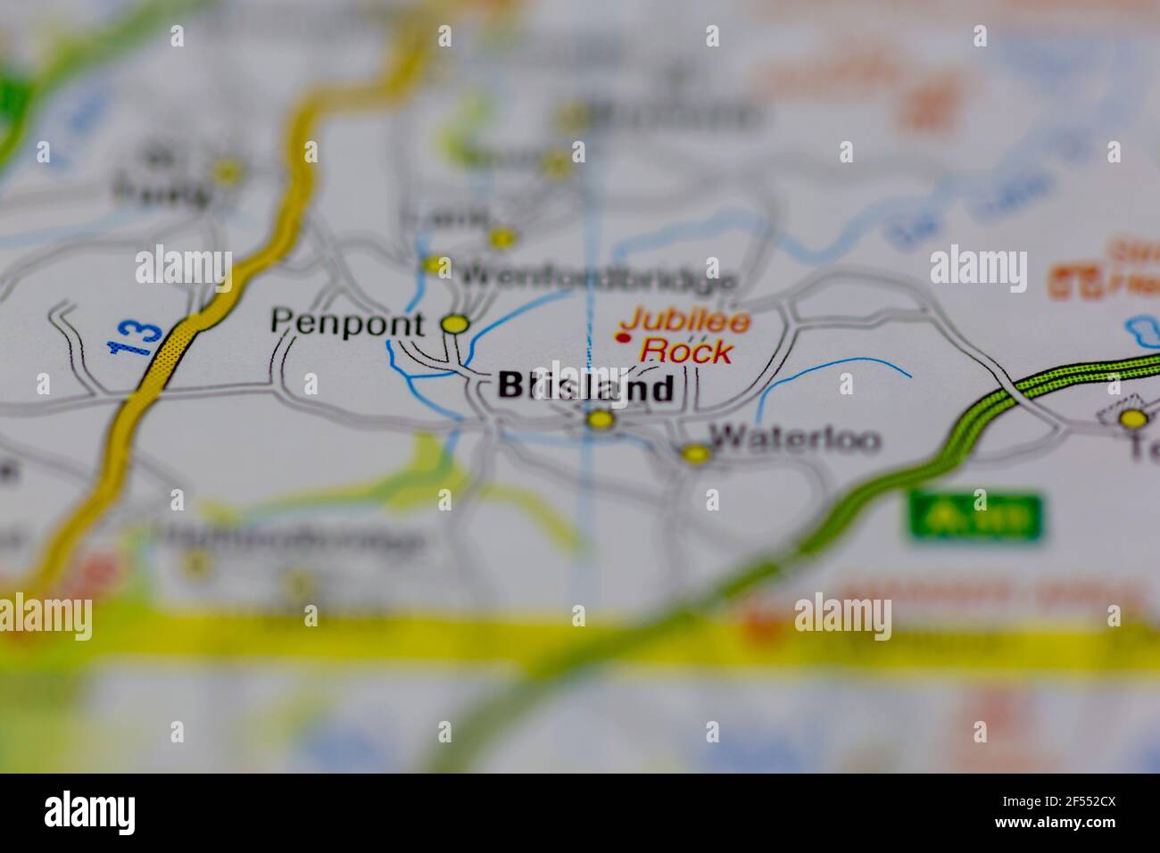 Map of blisland hi-res stock photography and images - Alamy