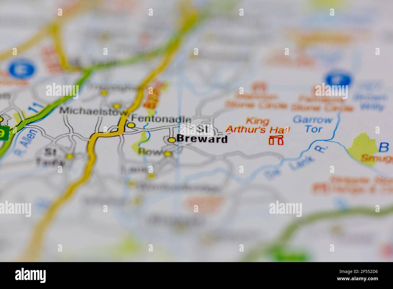Map of st breward hi-res stock photography and images - Alamy