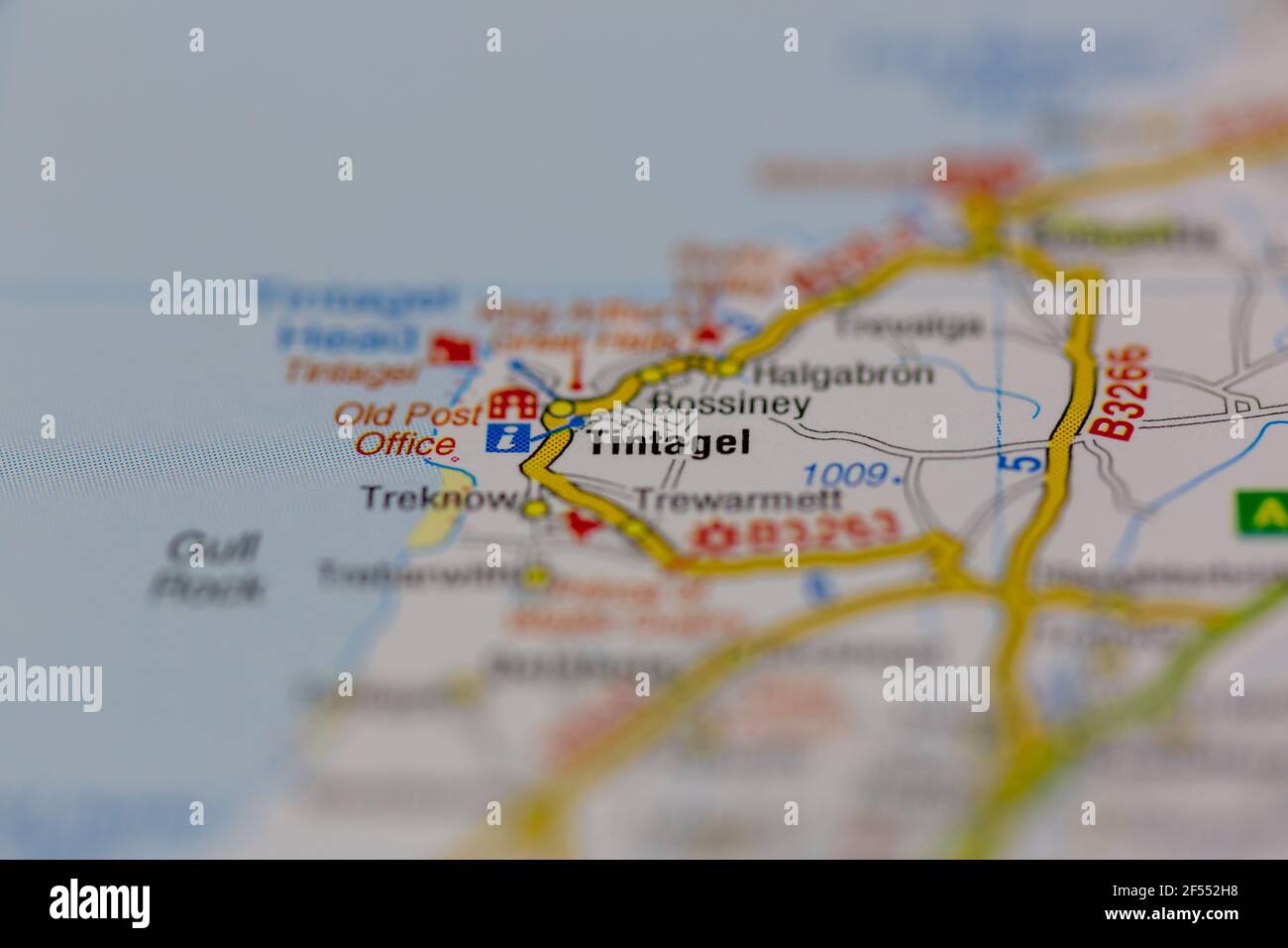 Map of tintagel hi-res stock photography and images - Alamy