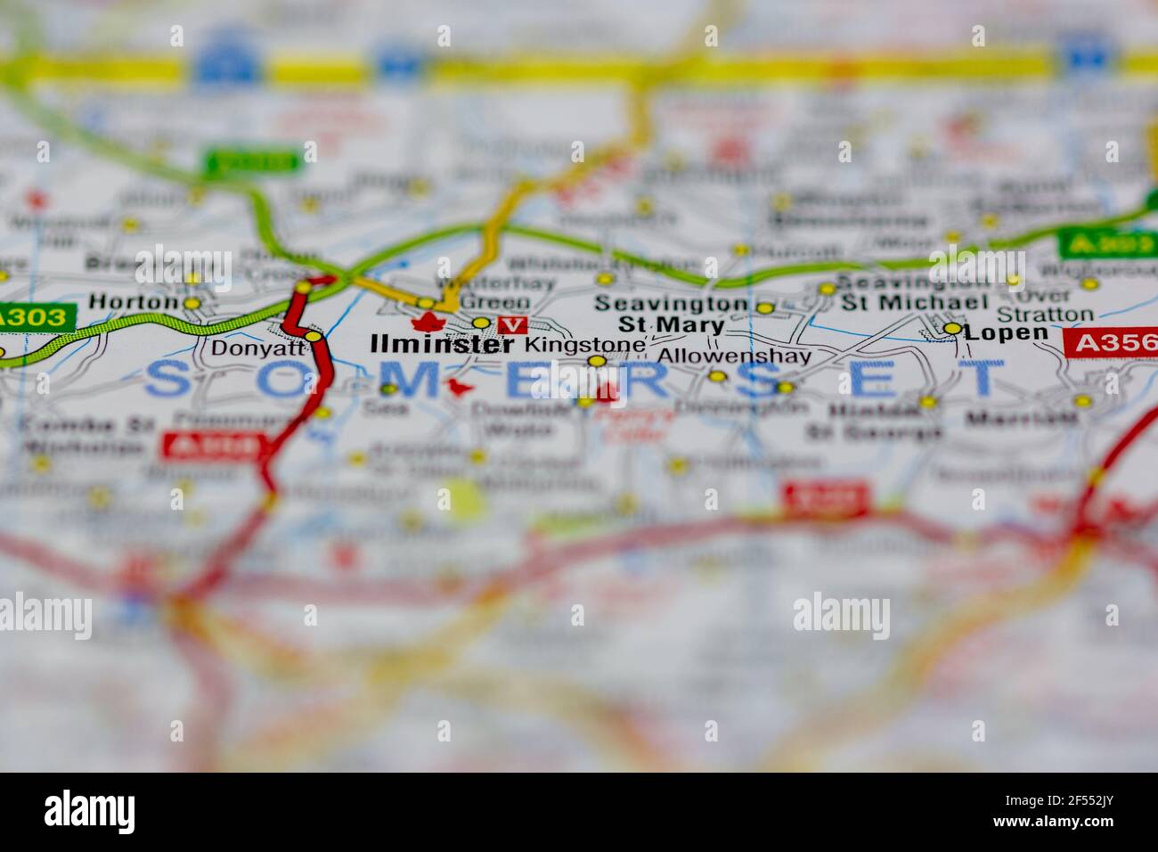 Map of llminster hi-res stock photography and images - Alamy