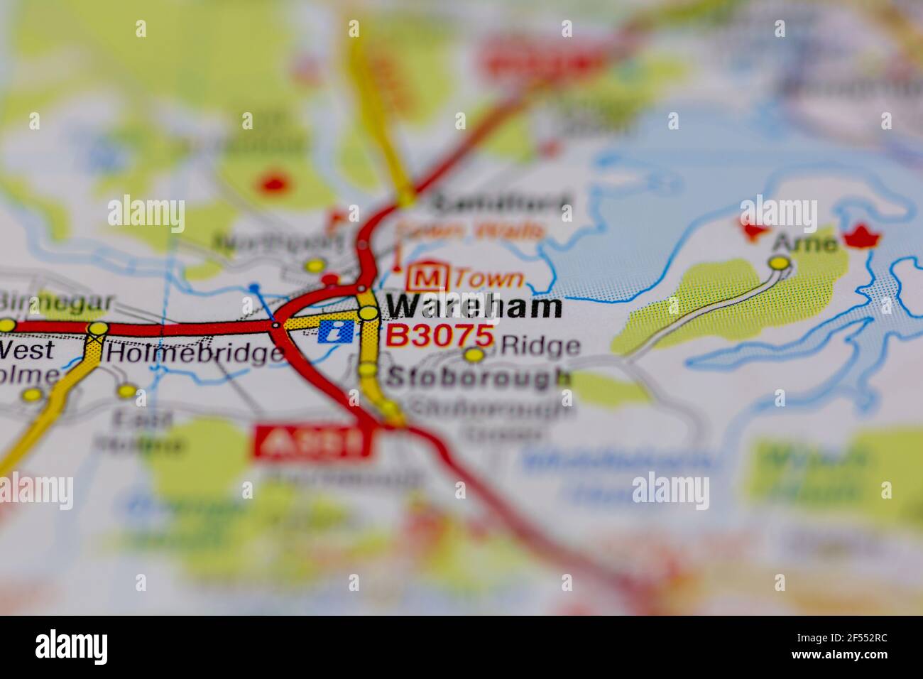 Map of wareham hi-res stock photography and images - Alamy