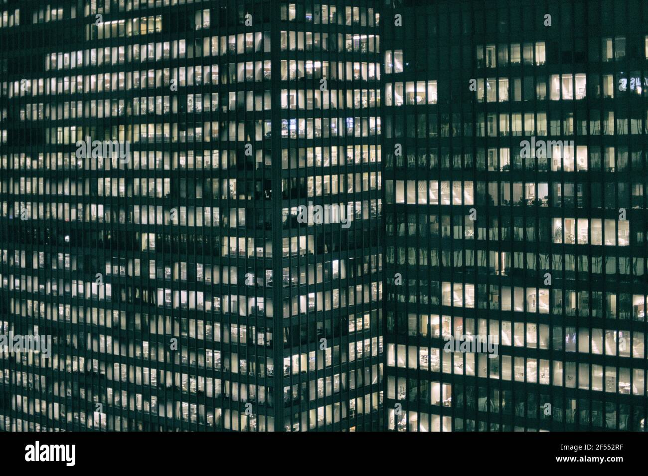 Office building at night. TD bank, Toronto Stock Photo - Alamy