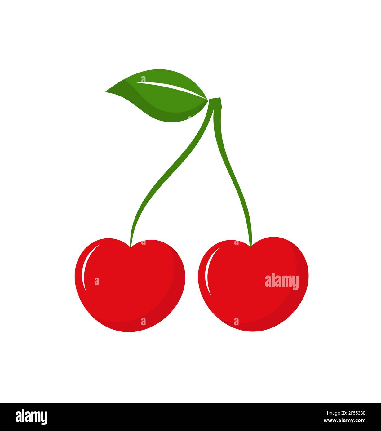 Cherry icon. Vector illustration Stock Vector Image & Art - Alamy
