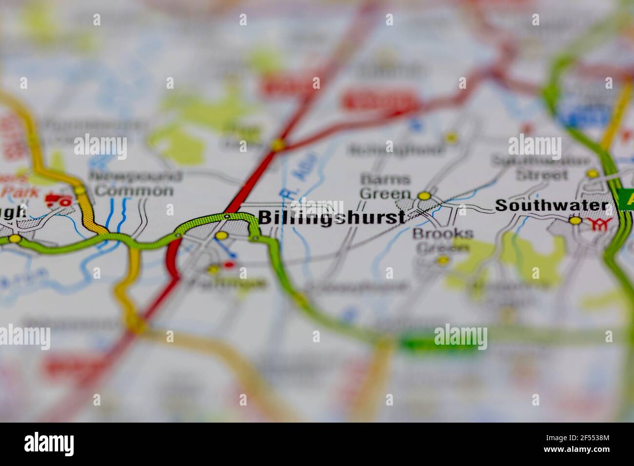 Billingshurst map hi-res stock photography and images - Alamy