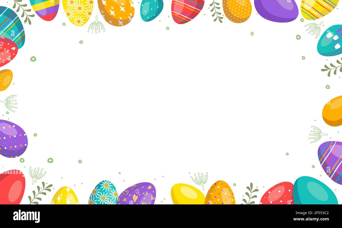 Easter card template frame Stock Vector Images - Alamy