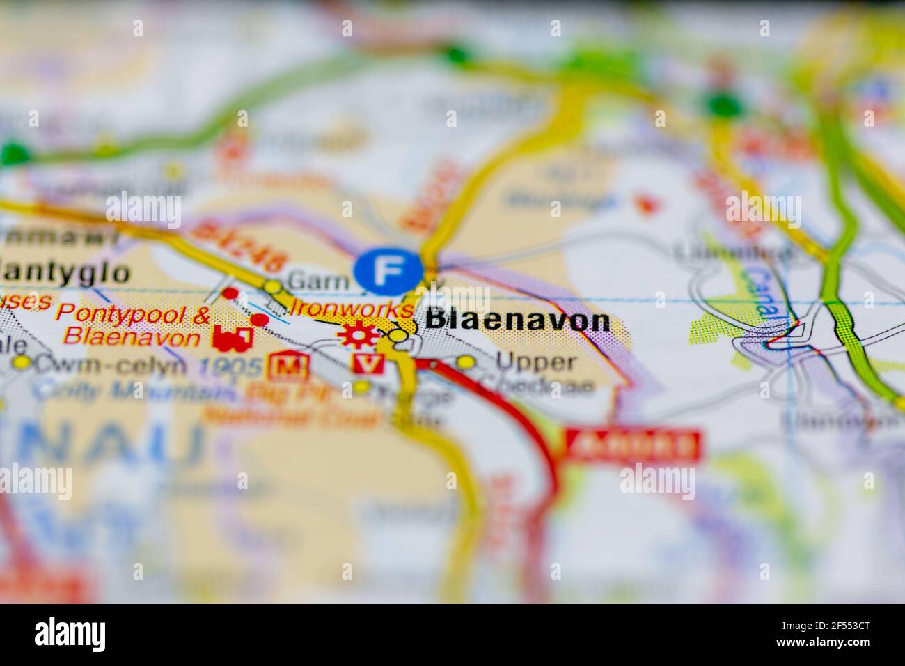 Map of blaenavon hi-res stock photography and images - Alamy