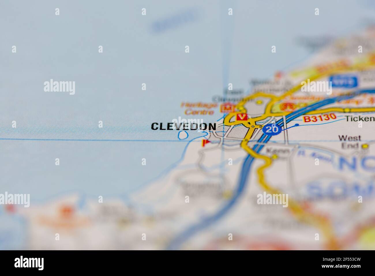 Map of clevedon hi-res stock photography and images - Alamy