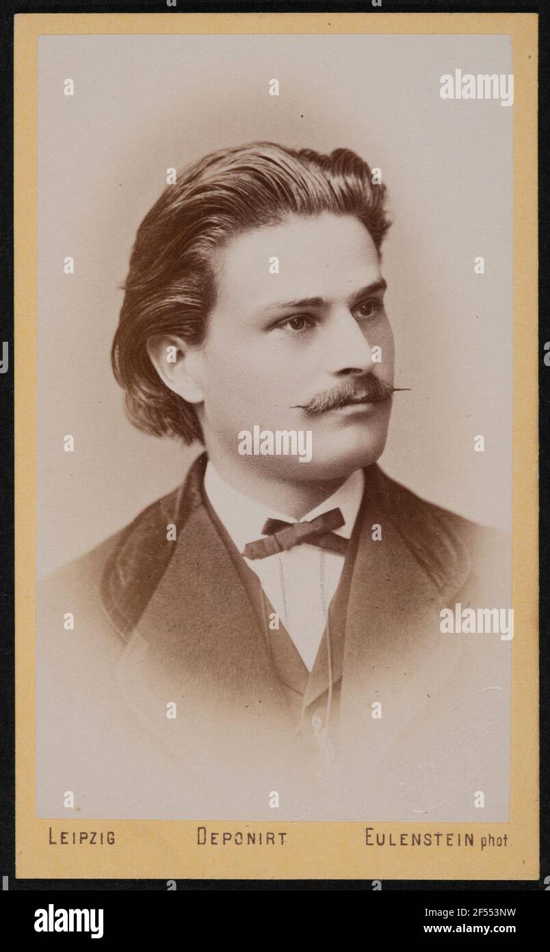 Portrait of Joseph Shield (1841-1905, singer). Albumin tray on ...