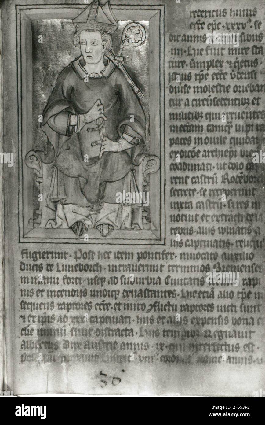 The chronicle of the bishops pad Verdensi Stock Photo - Alamy