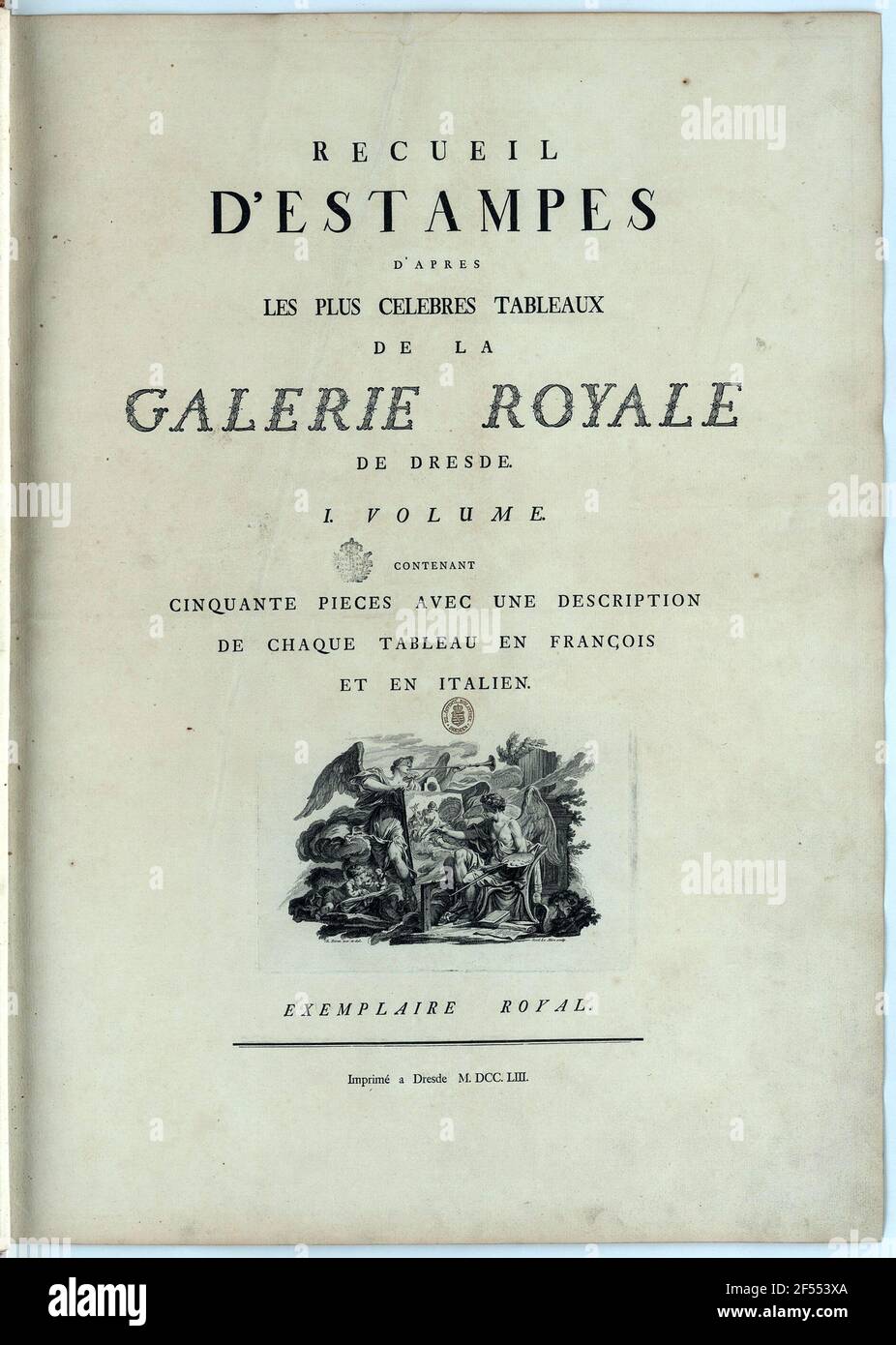 Title page. Vignette with an allegory on painting Stock Photo - Alamy