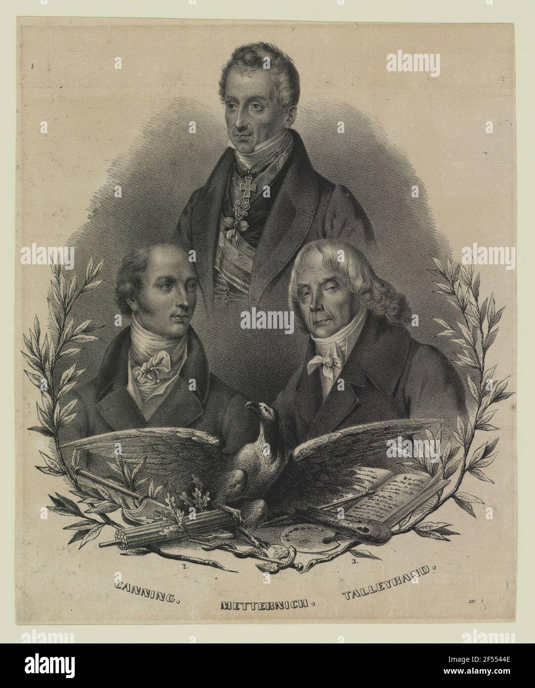 Portrait of Talleyrand, Canning & Metternich Stock Photo - Alamy