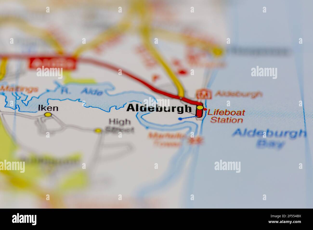 Aldeburgh map hi-res stock photography and images - Alamy