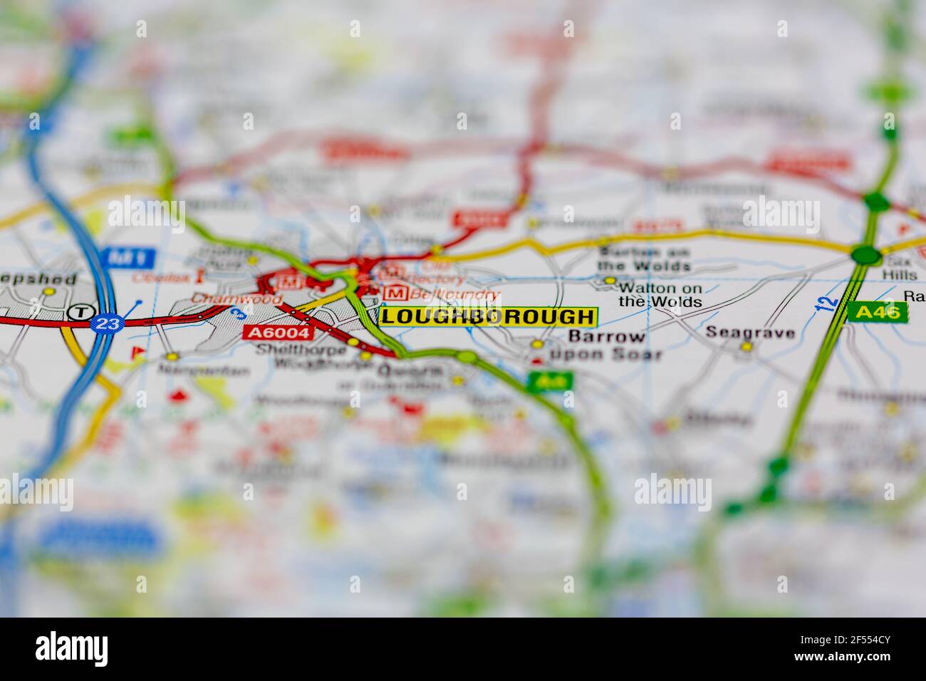 Map of loughborough hi-res stock photography and images - Alamy