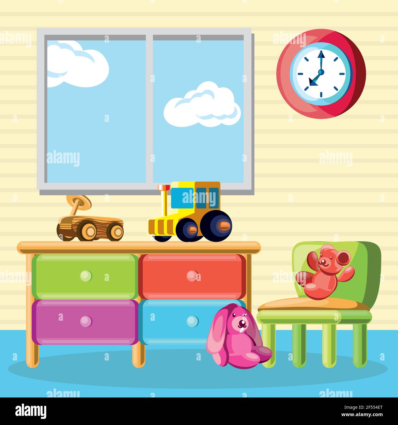 nursery interior cartoon Stock Vector Image & Art - Alamy