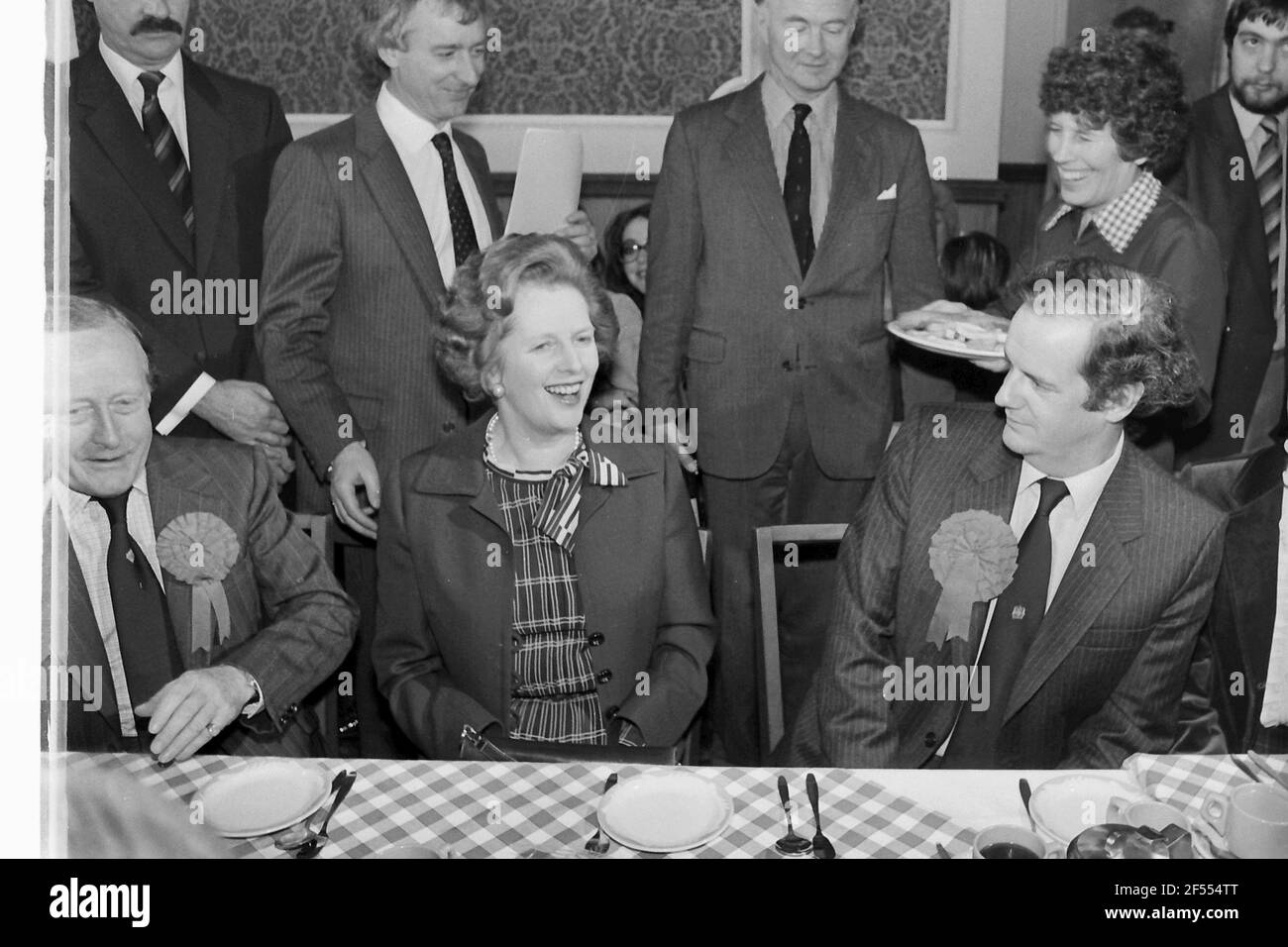 Thatcher margaret 1983 Black and White Stock Photos & Images - Alamy