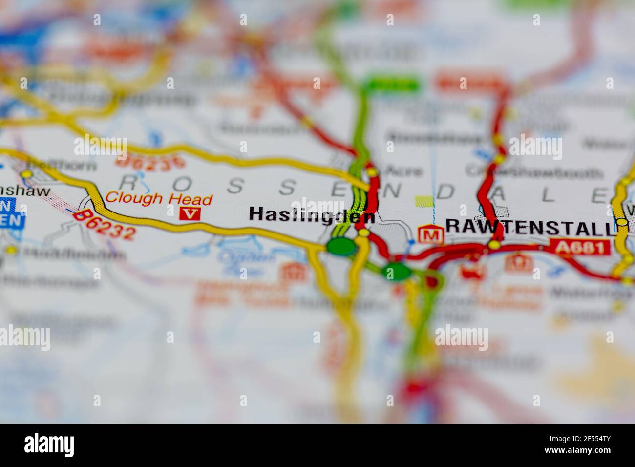 Haslingden map hi-res stock photography and images - Alamy