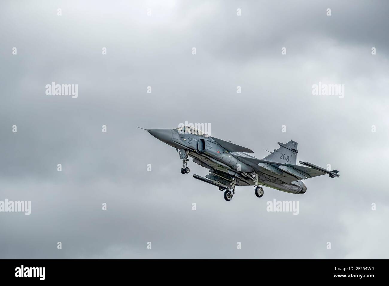 Saab Czech Air Force JAC Gripen Airplane in Flight Stock Photo - Alamy