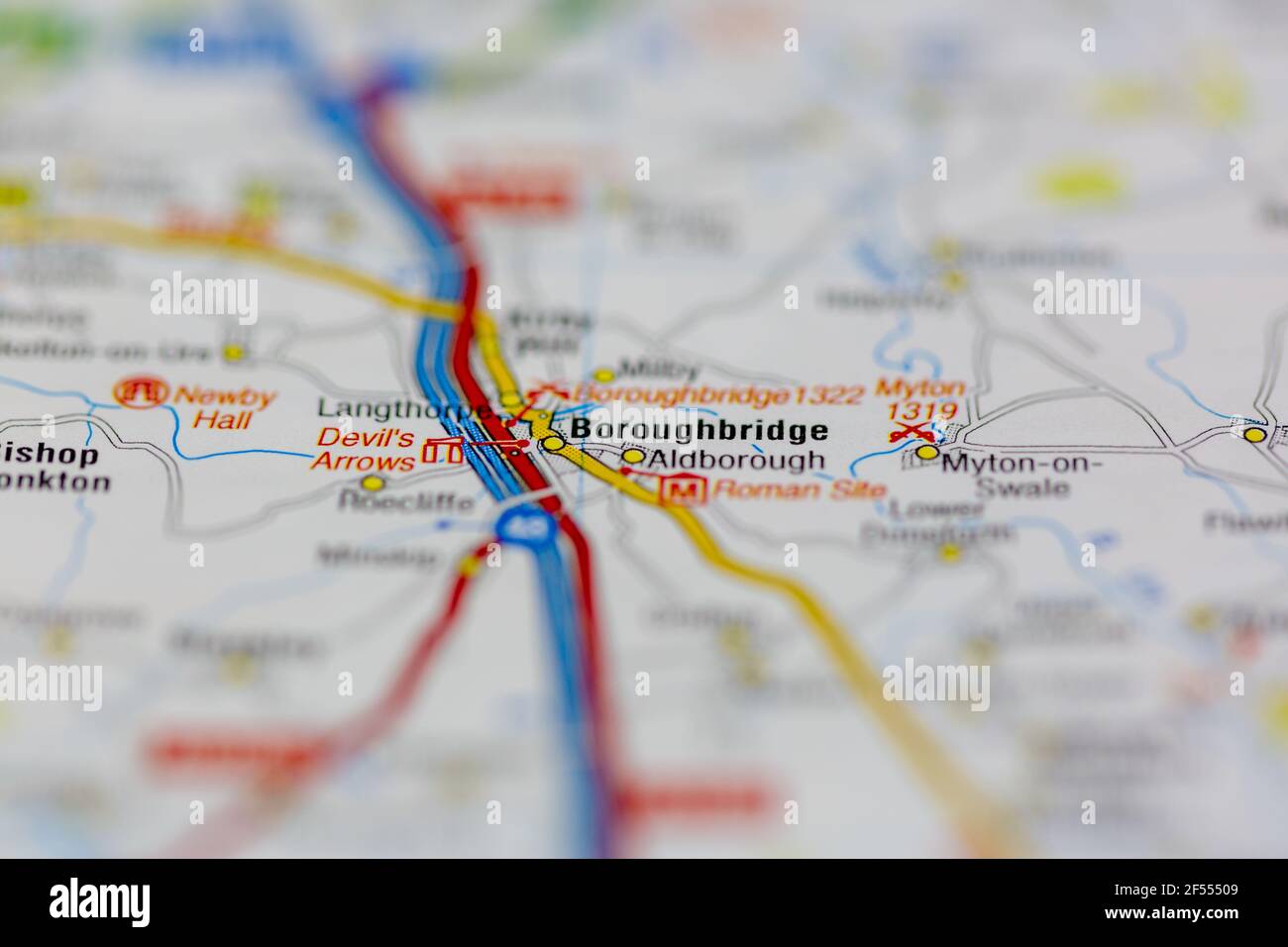 Boroughbridge map hi-res stock photography and images - Alamy