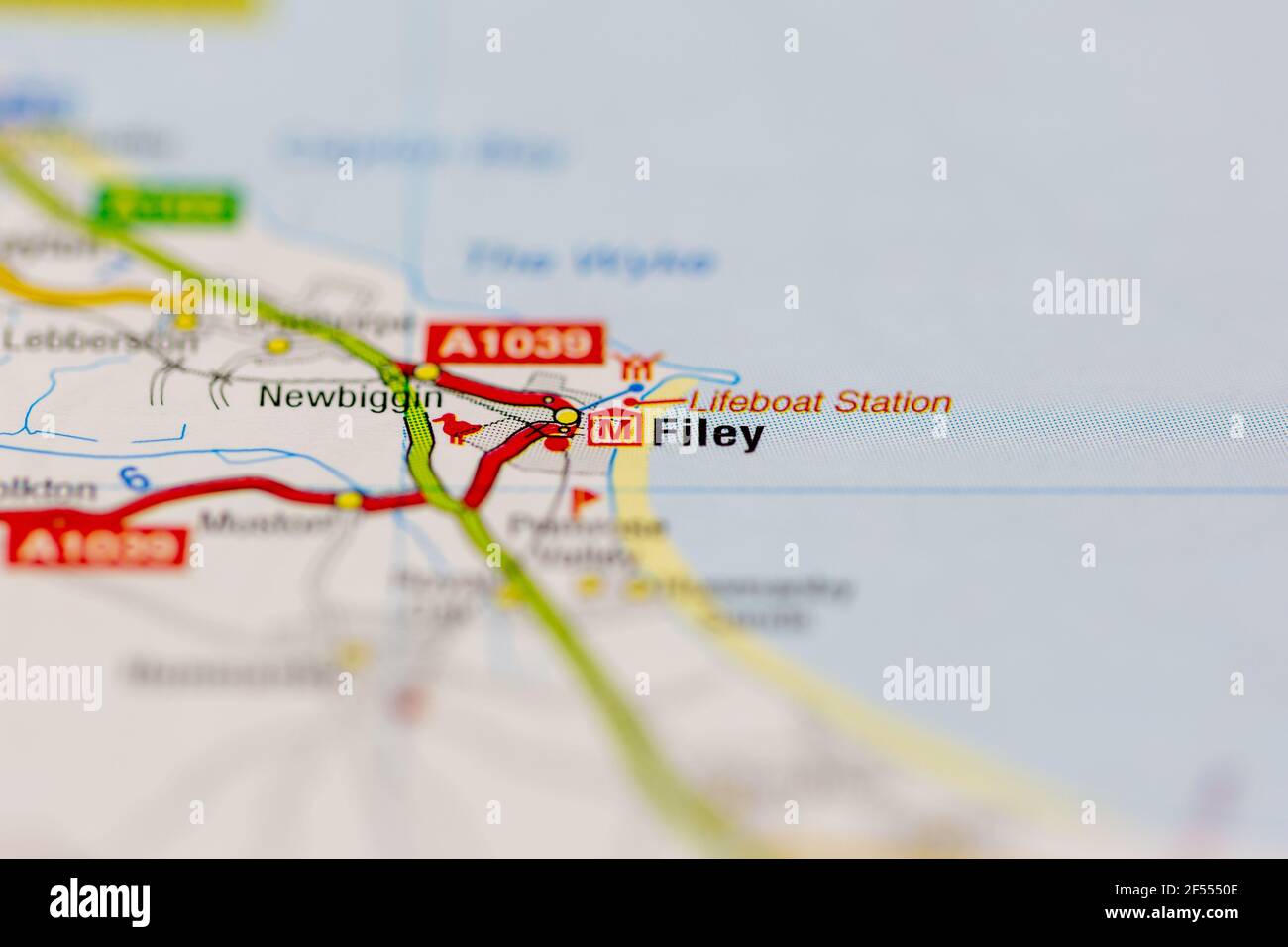 Filey on a map hi-res stock photography and images - Alamy