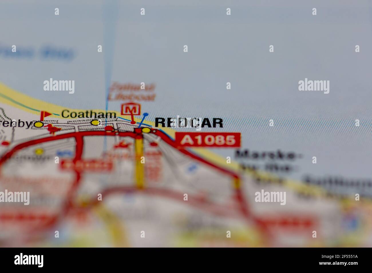 Map of redcar hi-res stock photography and images - Alamy