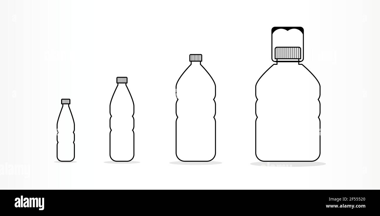 Plastic Water Bottle Outline