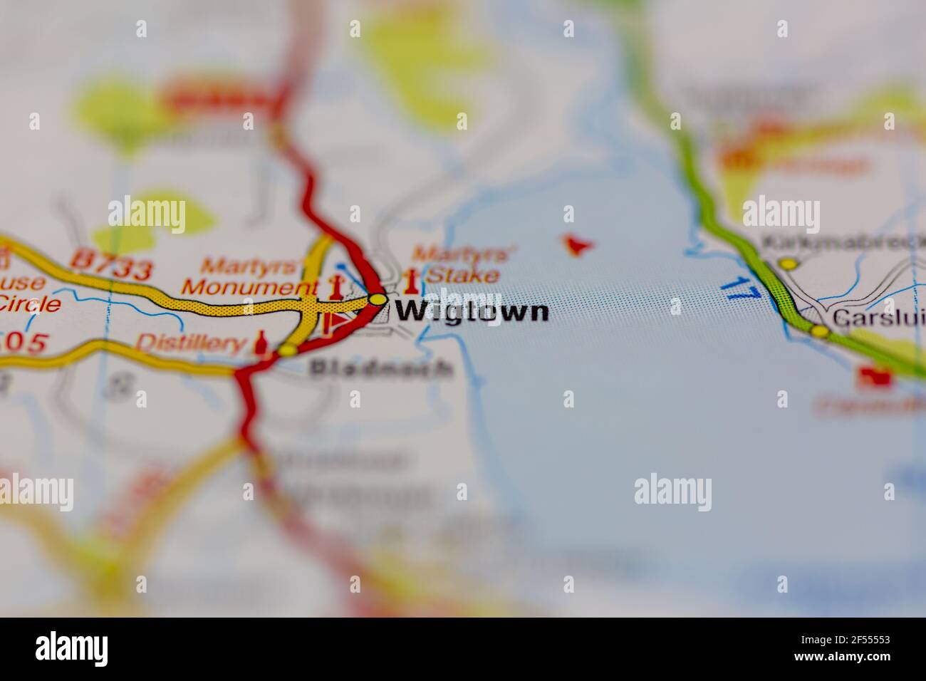 Map of wigtown hi-res stock photography and images - Alamy