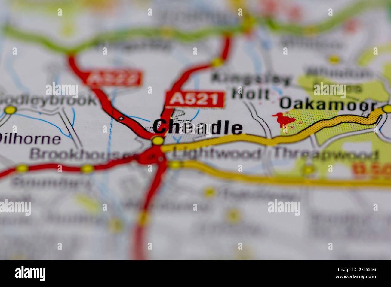 Map of cheadle hi-res stock photography and images - Alamy