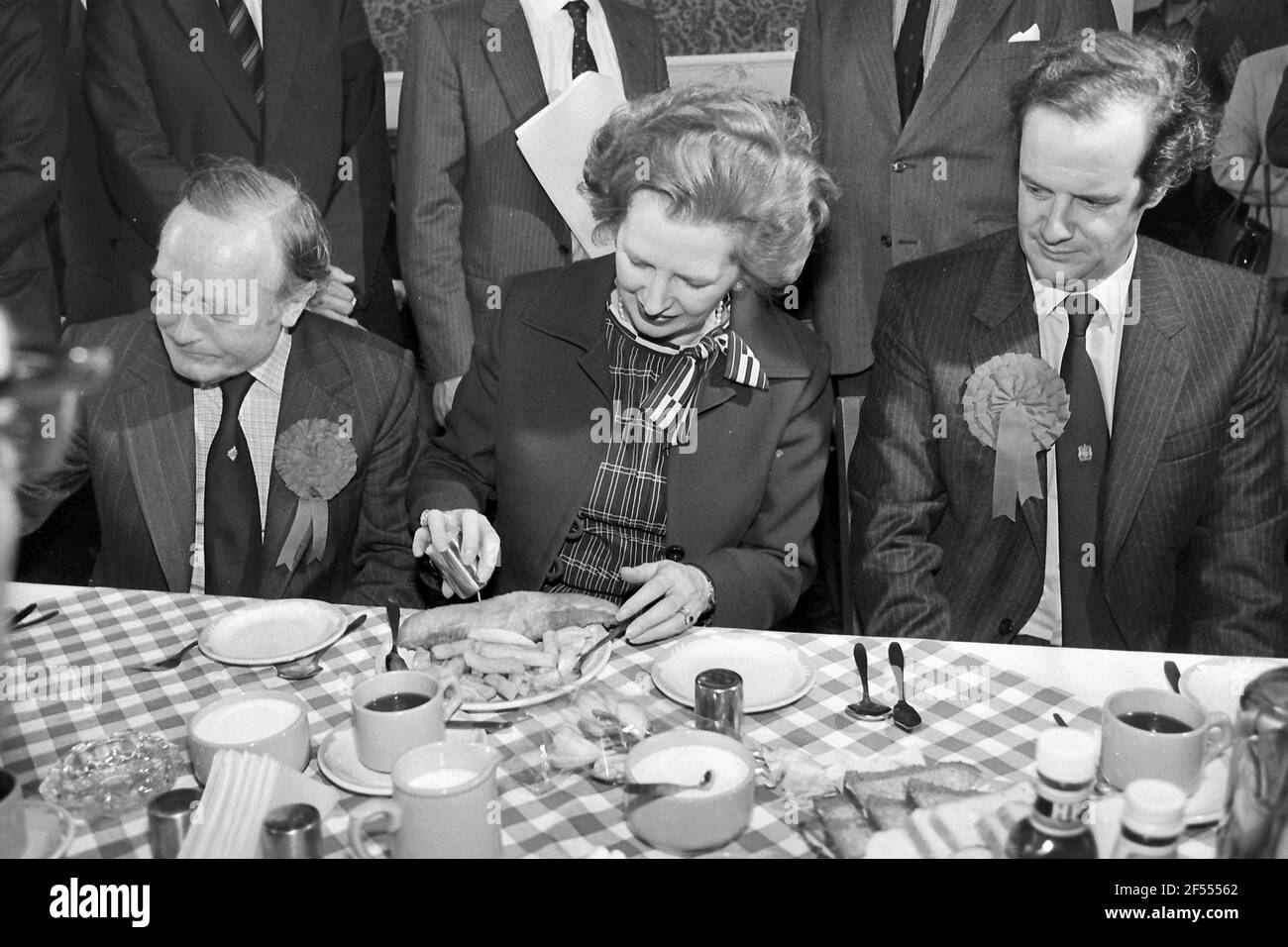 Thatcher margaret 1983 Black and White Stock Photos & Images - Alamy