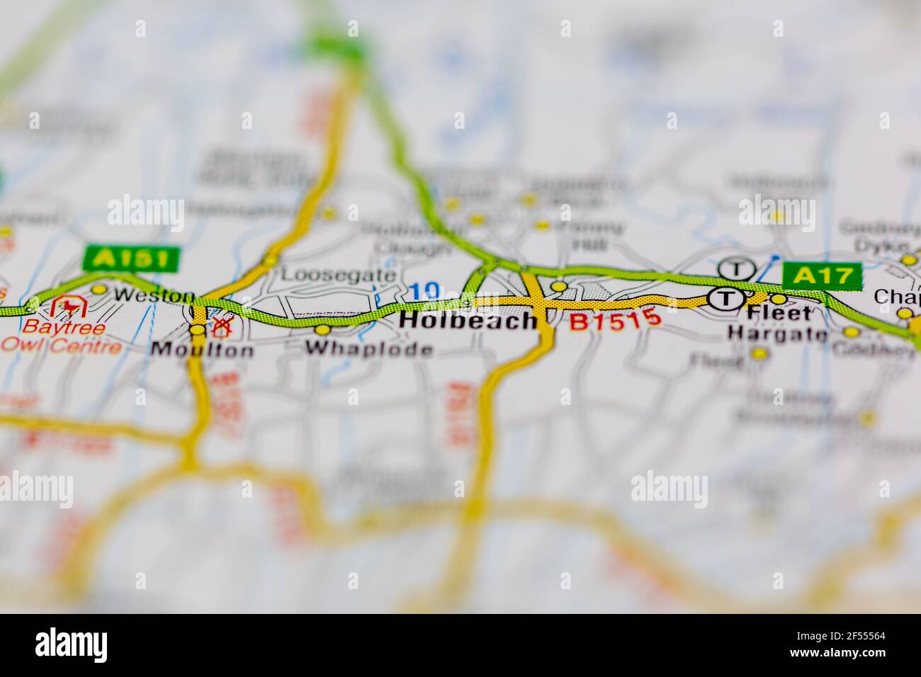Holbeach Shown on a Geography map or road map Stock Photo - Alamy
