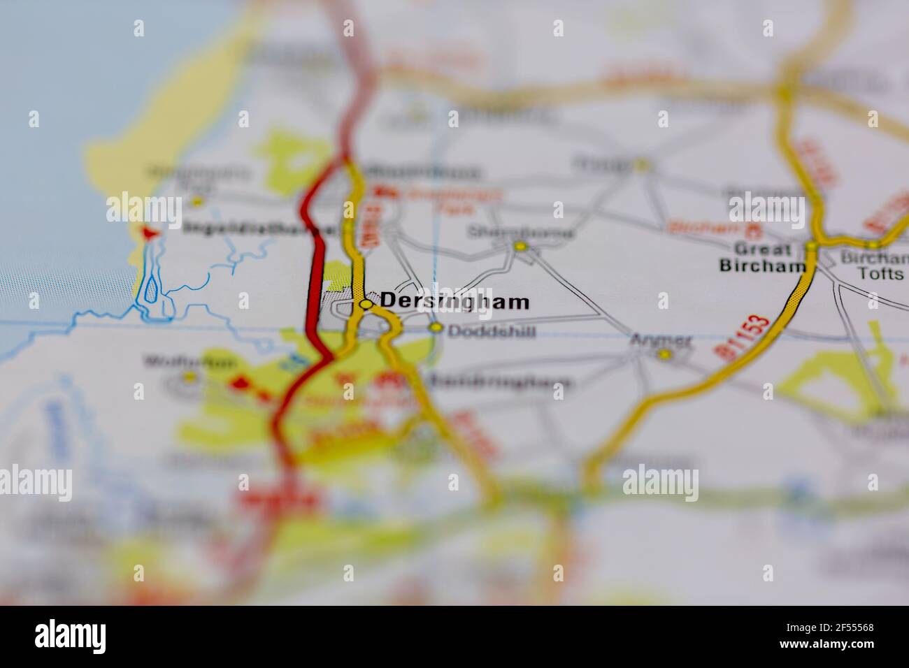 Dersingham map hi-res stock photography and images - Alamy