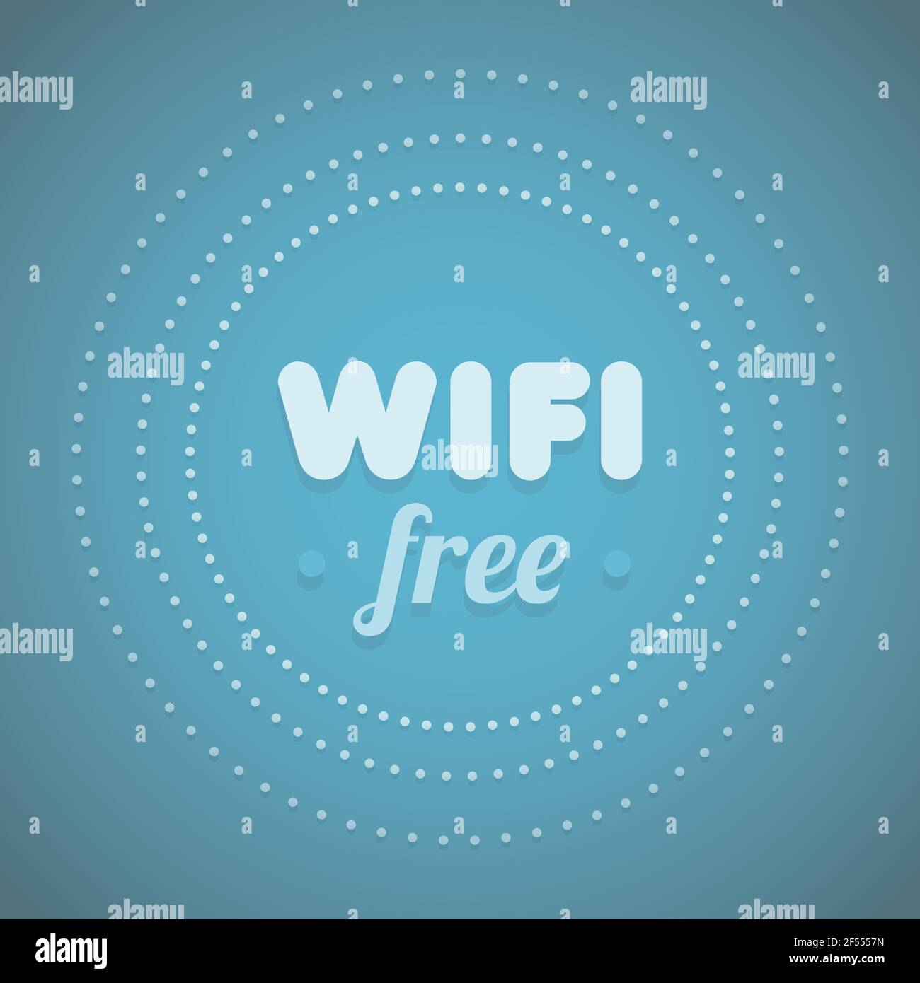 Free wifi symbol. Gradient background. Vector illustration, flat design ...